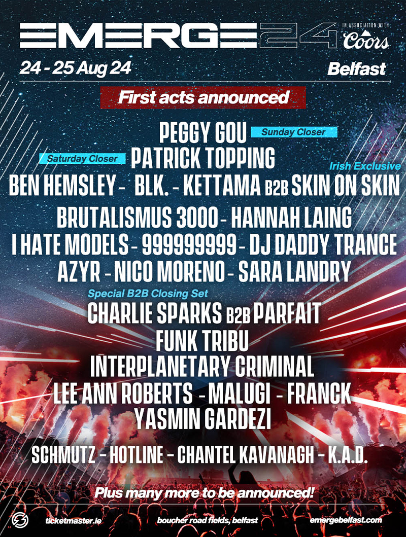Emerge Music Festival, Belfast, 2022